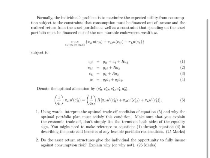 Solved 1 Question #1 (50 Marks) Consider the following | Chegg.com