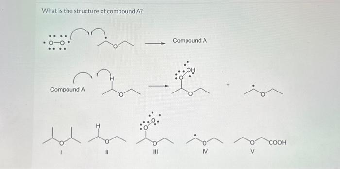 Solved What is the structure of compound A? Compound A I II | Chegg.com