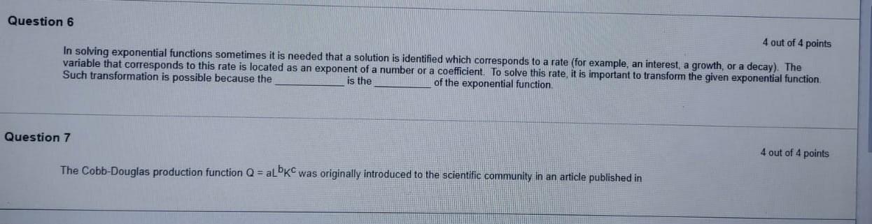 Solved In solving exponential functions sometimes it is | Chegg.com