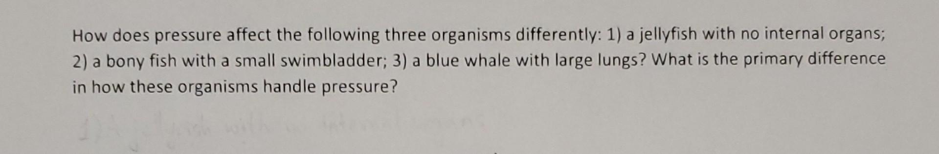 Solved How does pressure affect the following three | Chegg.com