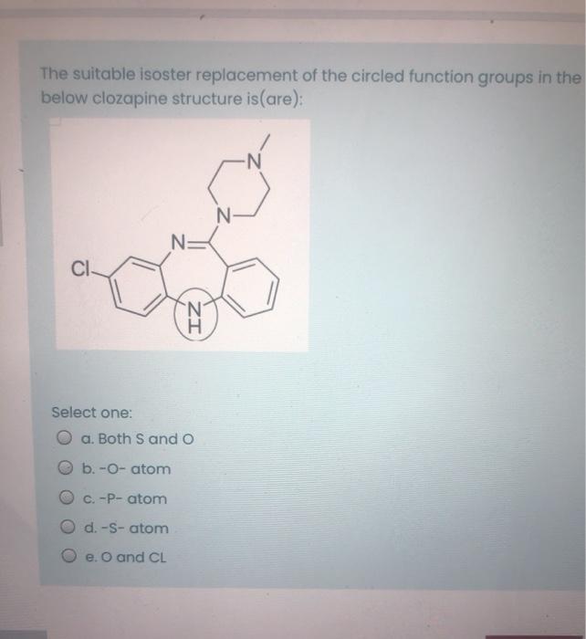 Solved The suitable isoster replacement of the circled | Chegg.com