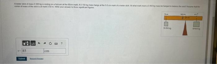 Solved \begin{tabular}{lll} x & cm \\ \hline \end{tabular} | Chegg.com