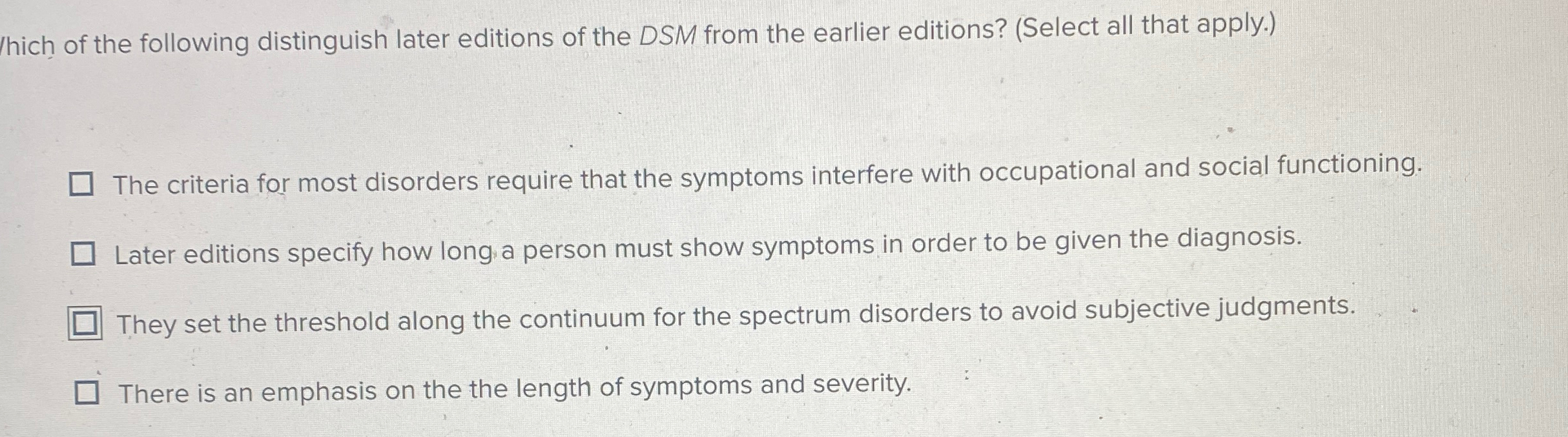 Solved hich of the following distinguish later editions of | Chegg.com