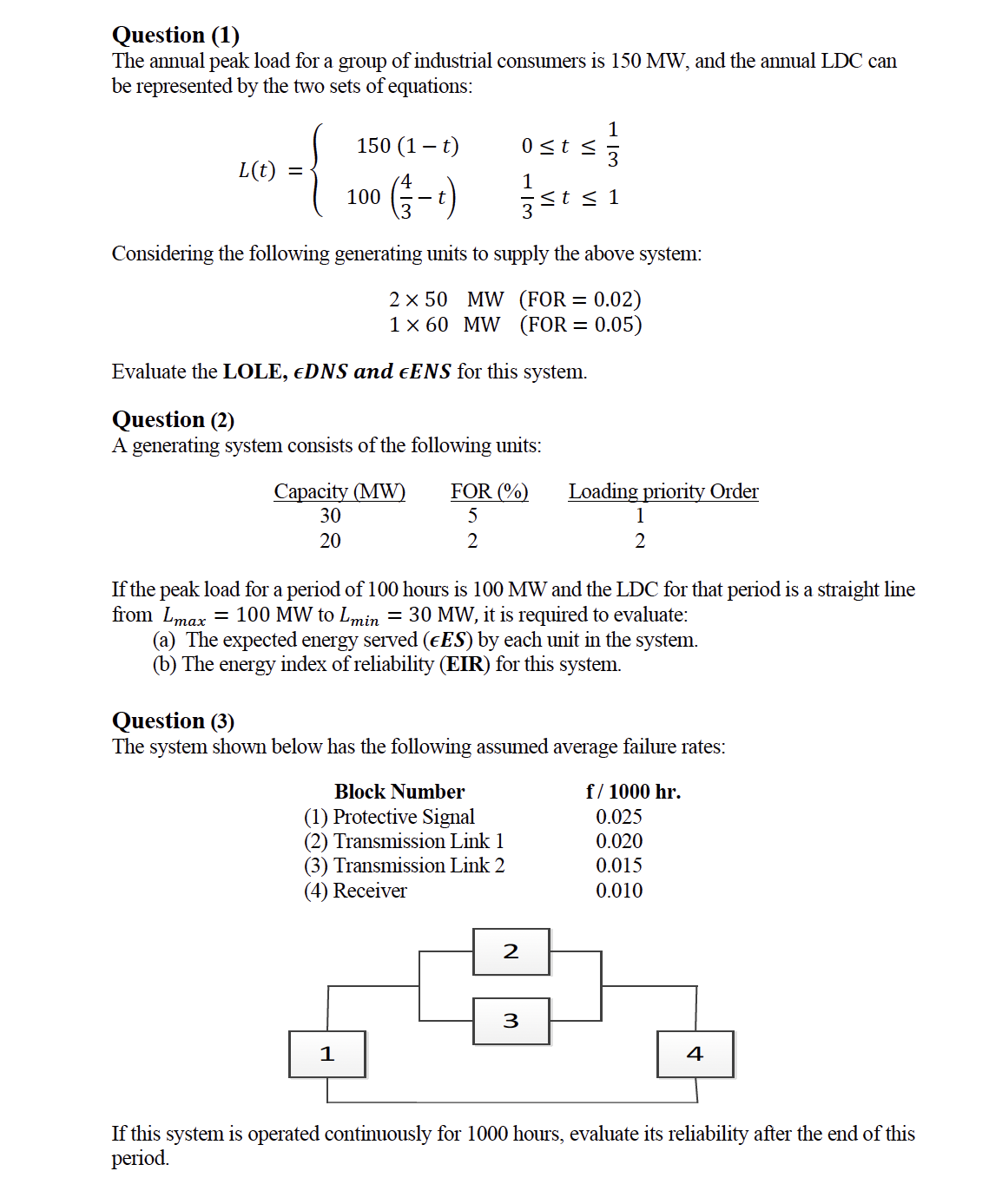 Solved I want help solving these questions, course is power | Chegg.com