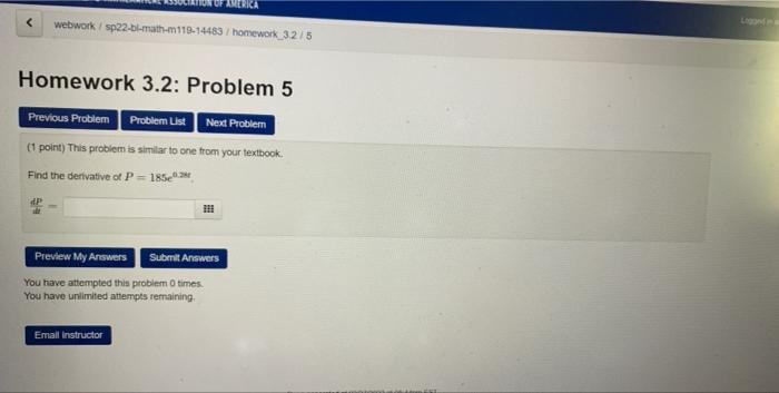 Solved webwork/sp22-b-math-m119-14483 / homework 3.2 / 5 | Chegg.com
