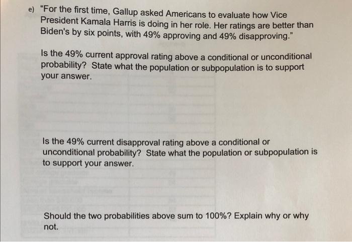 Solved 4. Conditional vs unconditional probabilities Results | Chegg.com