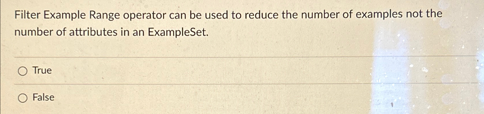 Solved Filter Example Range operator can be used to reduce | Chegg.com