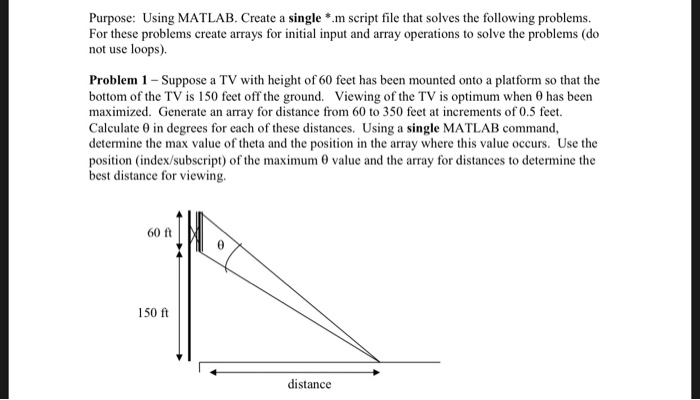 Solved Purpose Using Matlab Create A Single M Script File