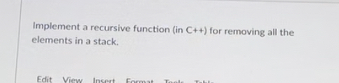 Solved Implement a recursive function (in C++ ) ﻿for | Chegg.com