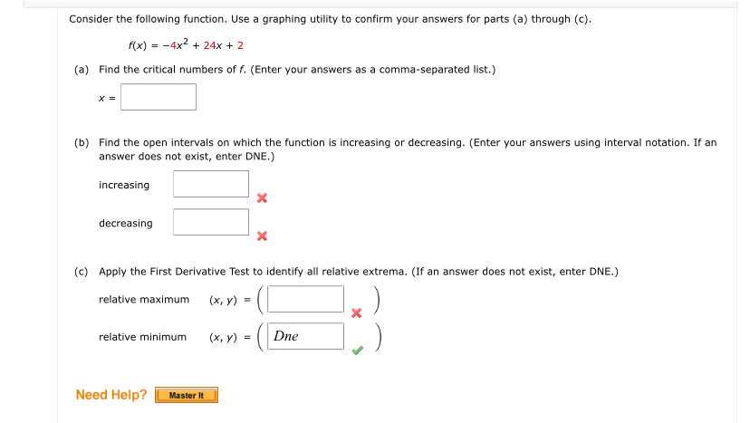 Solved Consider the following function. Use a graphing | Chegg.com