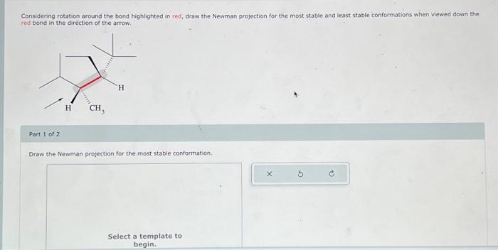 Solved Draw the Newman projection so that it corresponds to | Chegg.com