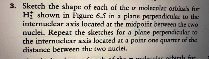 3. Sketch the shape of each of the o molecular | Chegg.com