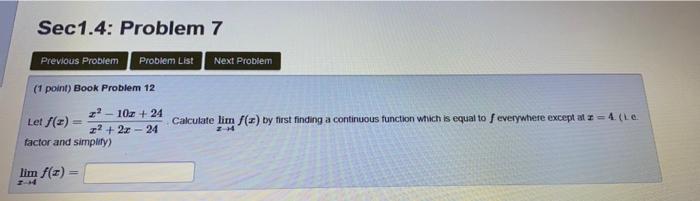 Solved Sec1.4: Problem 7 Previous Problem Problem List Next | Chegg.com