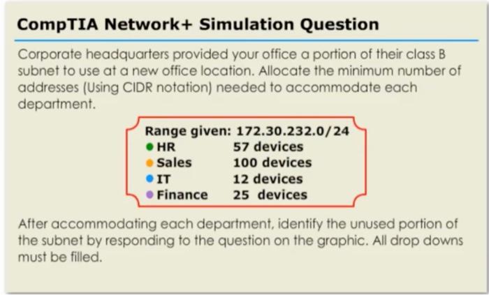 Solved CompTIA Network+ Simulation Question Corporate | Chegg.com