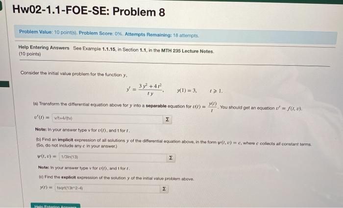 Solved Hw02-1.1-FOE-SE: Problem 8 Problem Value: 10 points). | Chegg.com