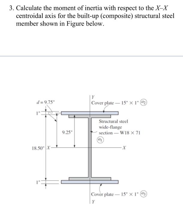 Solved 3. Calculate the moment of inertia with respect to | Chegg.com