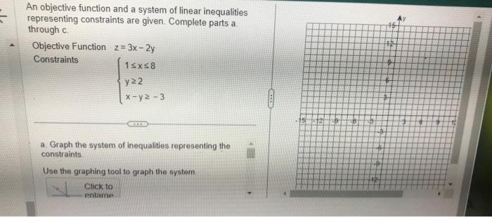 Solved An objective function and a system of linear | Chegg.com