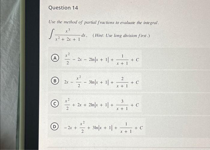 Solved Use the method of partial fractions to evaluate the | Chegg.com