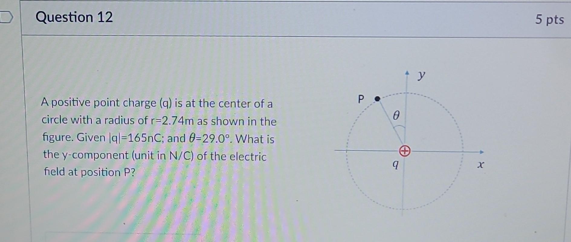Solved A positive point charge (q) is at the center of a | Chegg.com