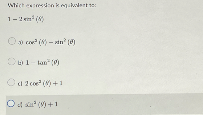 Solved Which expression is equivalent | Chegg.com