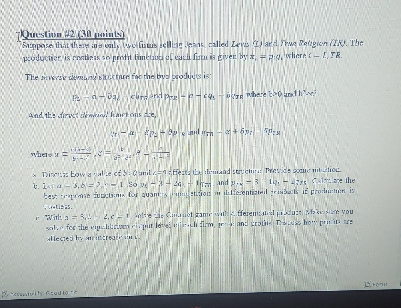 Question #2 ( 30 points) Suppose that there are only | Chegg.com