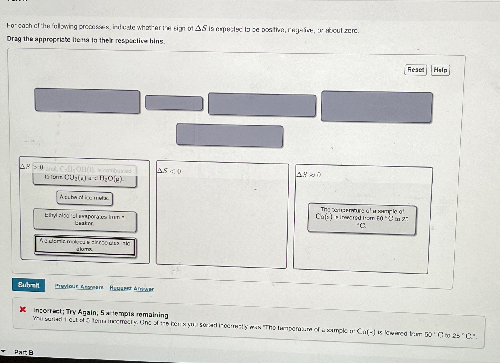 Solved For each of the following processes, indicate whether | Chegg.com