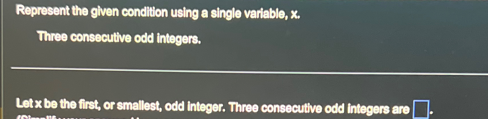 Solved Represent the given condlition using a single | Chegg.com