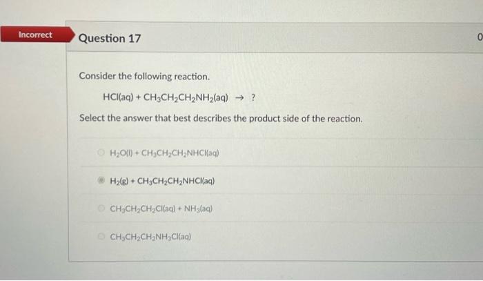 Solved Consider the following reaction. | Chegg.com
