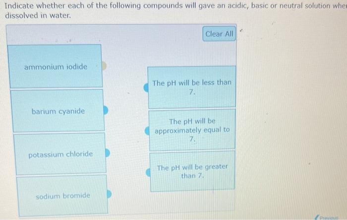 Solved Indicate whether each of the following compounds will | Chegg.com