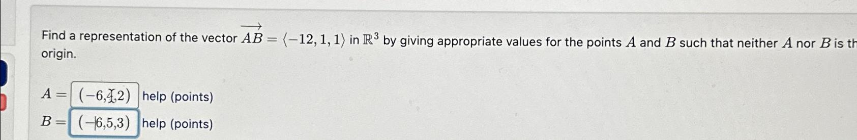 Solved Find a representation of the vector | Chegg.com