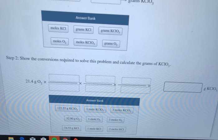 Solved How many grams of KClo, are needed to form 21.4 g of | Chegg.com
