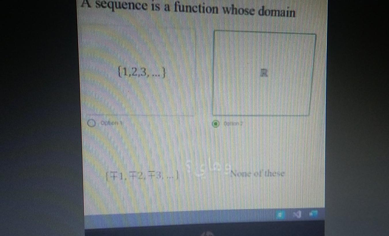 Solved A sequence is a function whose domain | Chegg.com