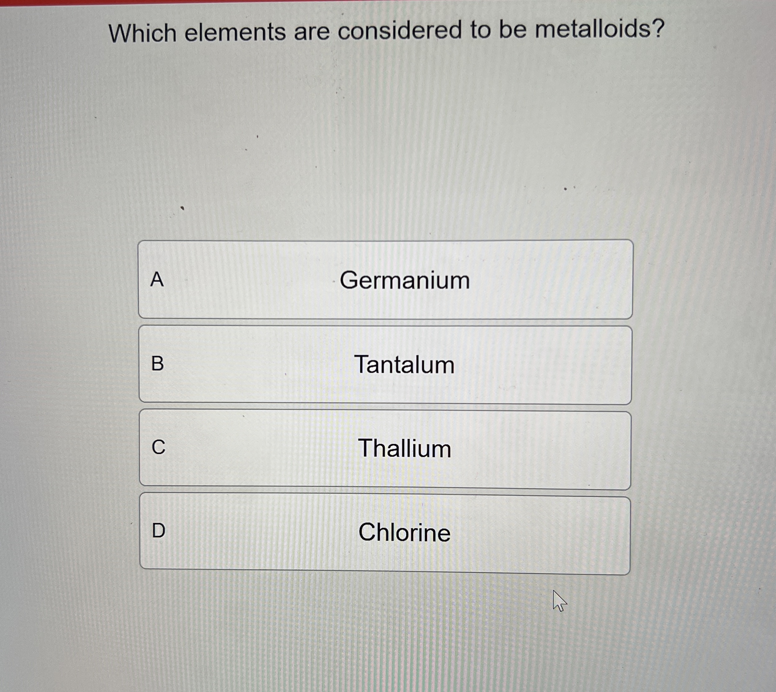 Solved Which elements are considered to be | Chegg.com