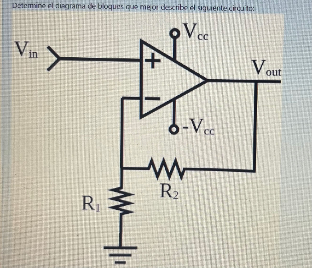 Solved Determine el diagrama de bloques que mejor describe | Chegg.com