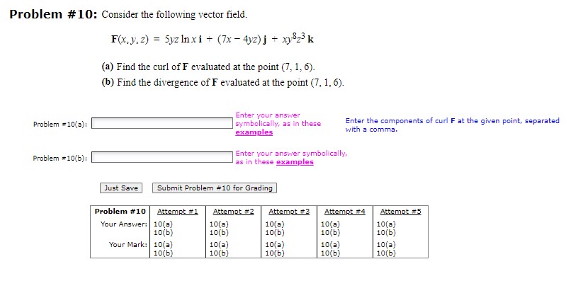 Solved Problem # 10: Consider the following vector | Chegg.com