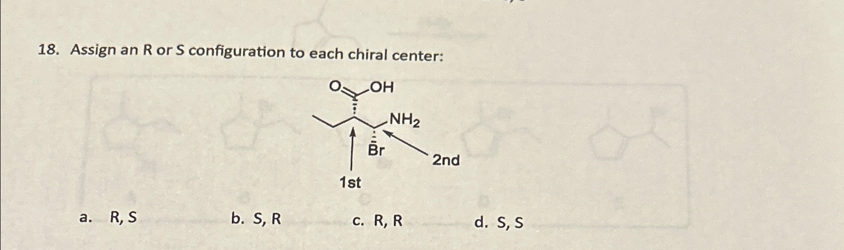 Solved Assign an R ﻿or S ﻿configuration to each chiral | Chegg.com