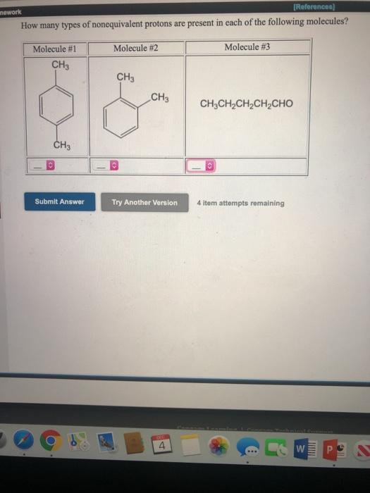 Solved nowork [Reference) How many types of nonequivalent | Chegg.com