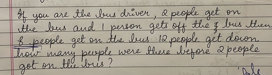Solved If you are the bus driver, 2 ﻿people get on the bus | Chegg.com