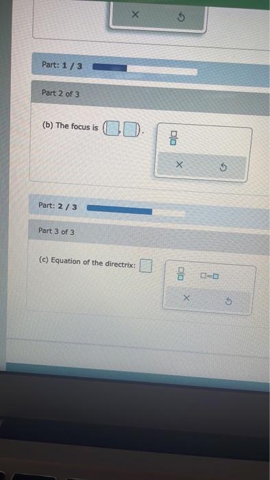 Solved For the given model of the form x2=4py, (a) Determine | Chegg.com