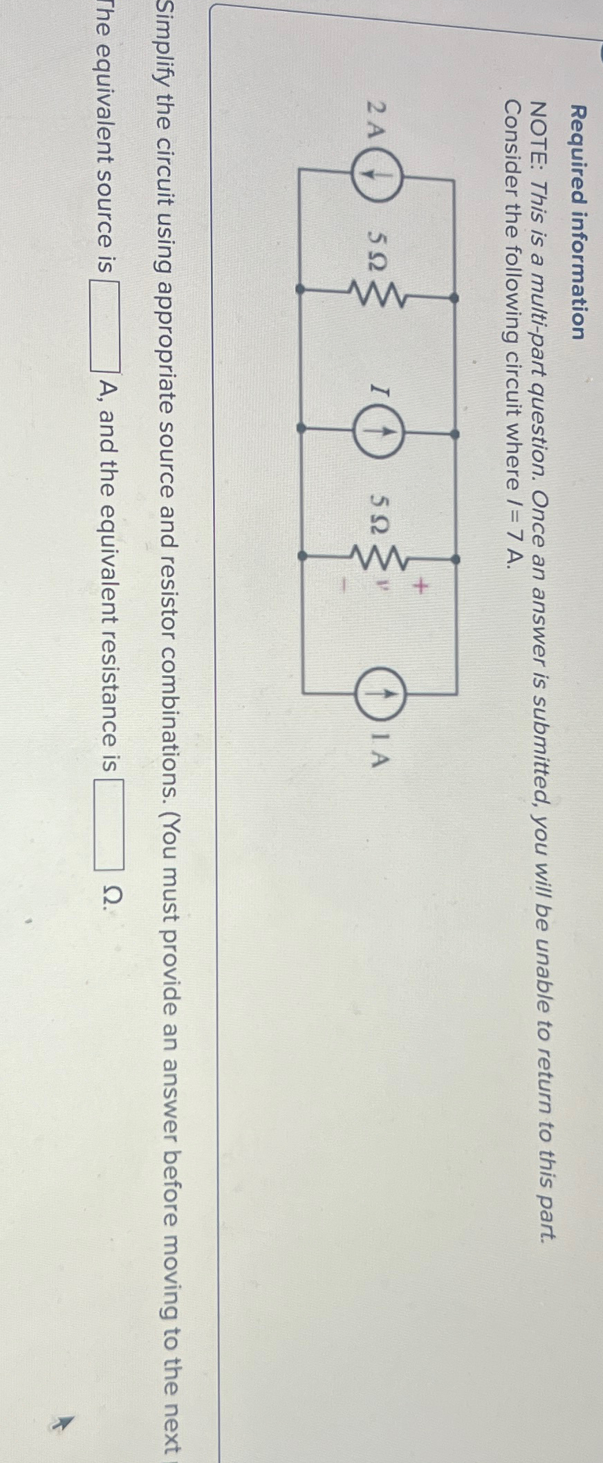 Solved Required informationNOTE: This is a multi-part | Chegg.com
