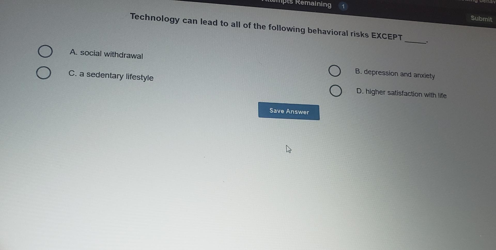 Solved Technology can lead to all of the following | Chegg.com