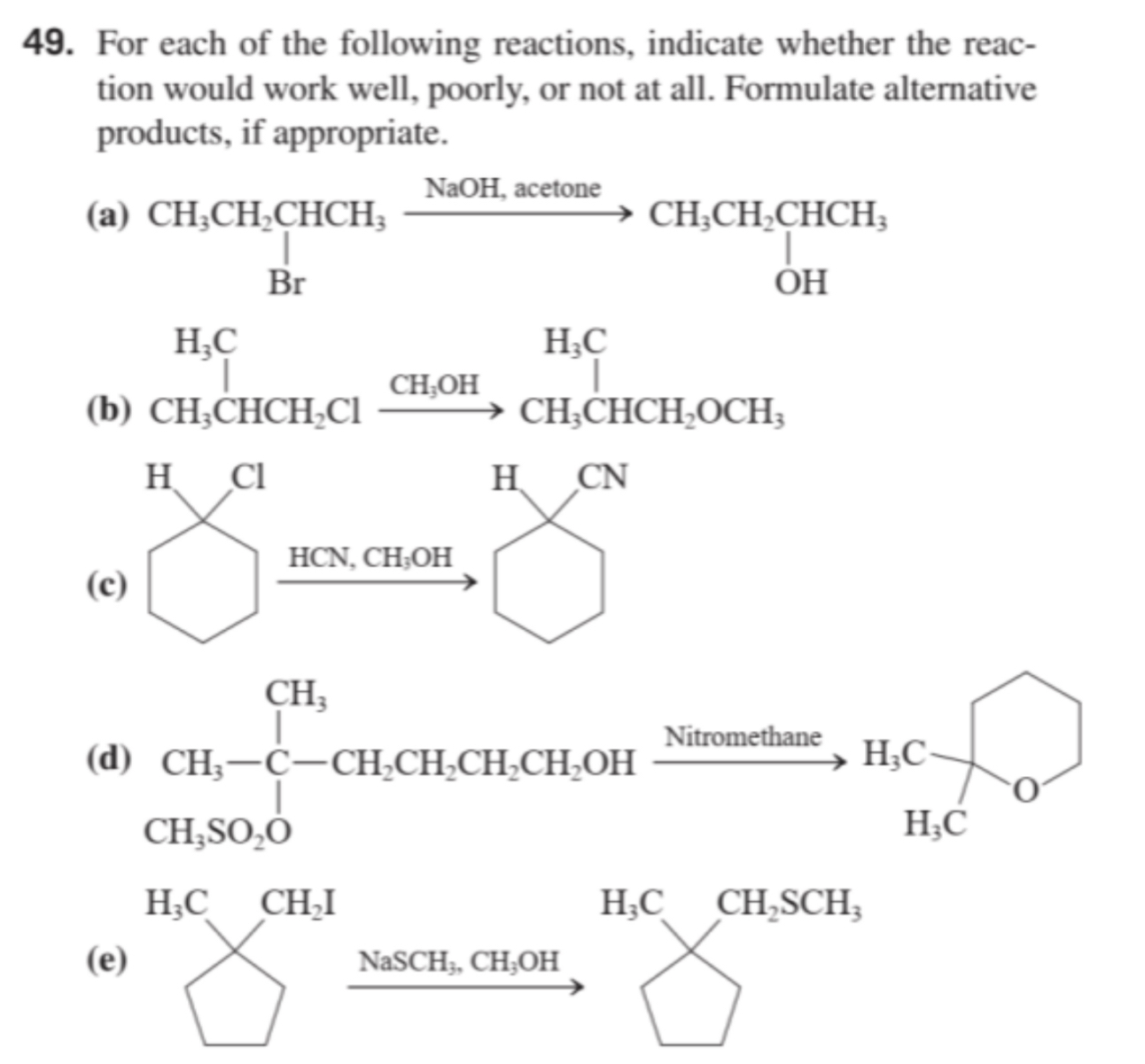 Solved For each of the following reactions, indicate whether | Chegg.com
