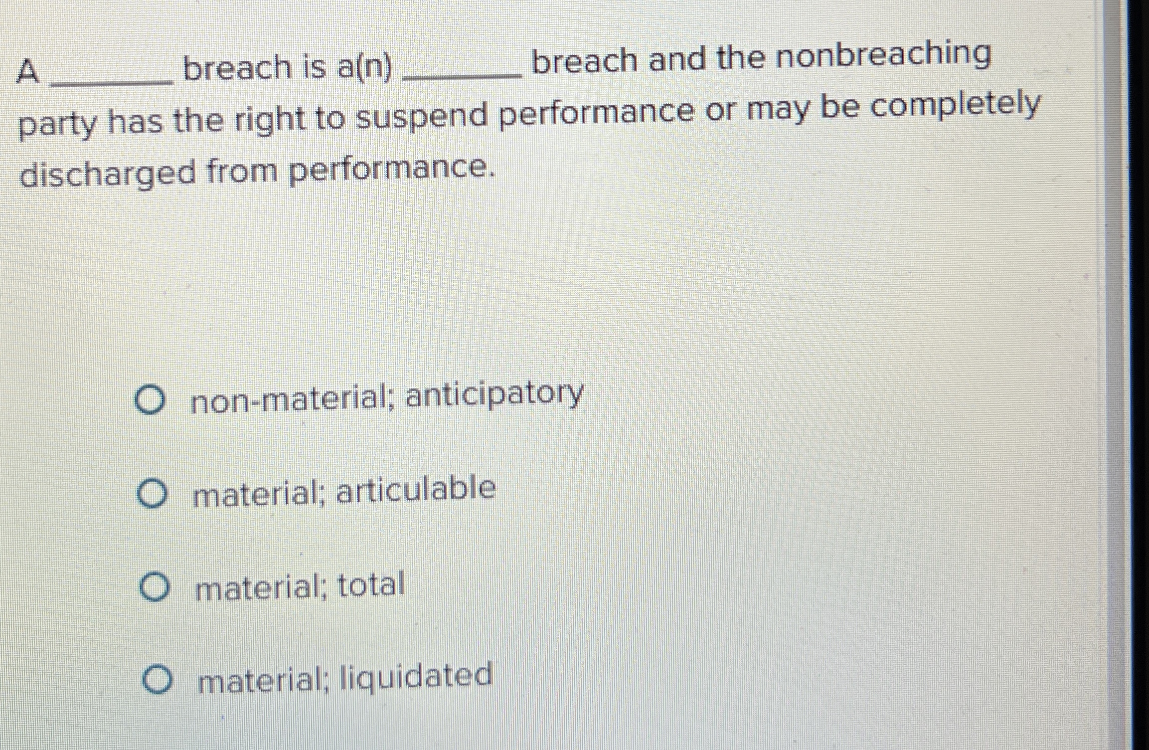 Solved A q, ﻿breach is a(n) q, ﻿breach and the nonbreaching | Chegg.com