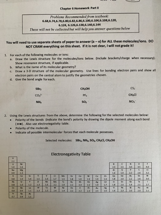 Solved Chapter 6 Homework Part Ii Problems Recommended From