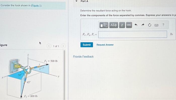 Solved Consider The Hook Shown In Elgure 1 Determine The