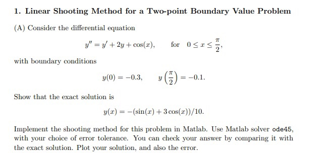 Solved 3. Finite Difference Method in 1D Consider the same | Chegg.com