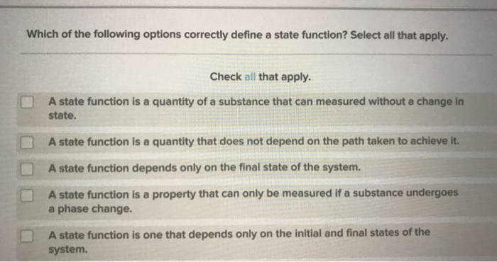 Solved Which of the following options correctly define a | Chegg.com
