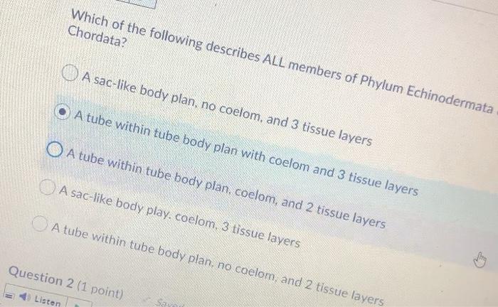 Solved Symmetry in Echinoderms is: Pentaradial as adults, | Chegg.com