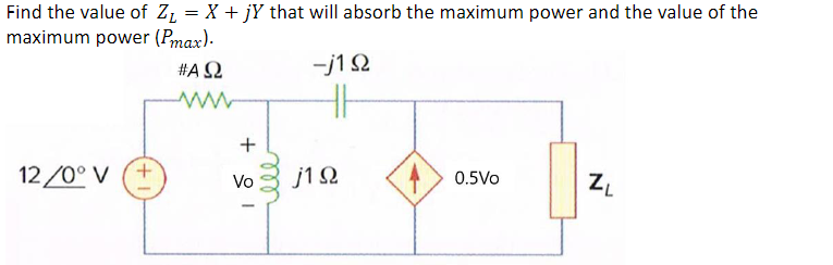 Solved Find the value of ZL=x+jY ﻿that will absorb the | Chegg.com