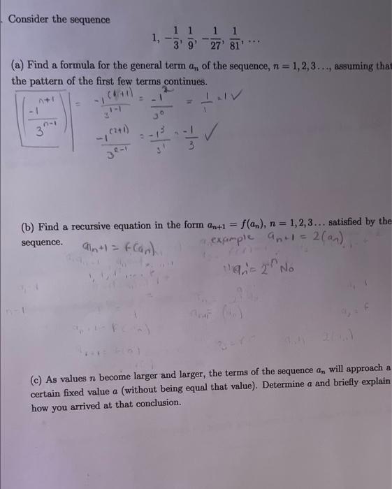 Solved Find a recursive equation in the formAn+1=f(An), | Chegg.com
